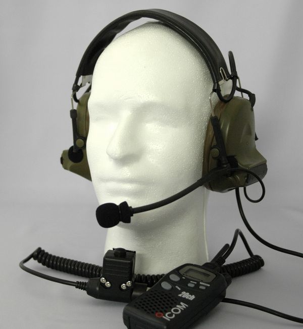 ELEMENT Comtac II Headset with Military Standard Plug FOX