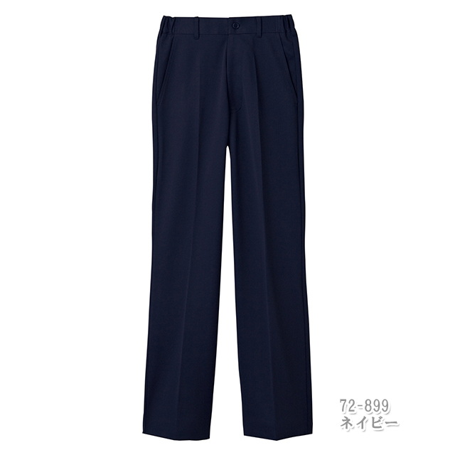 72-891 住商モンブラン ナースウェア パンツ 男性威容 ストレート ノータック 両脇ゴム 制菌加工 透け防止 吸汗速乾 制電 防汚 ポケット付き MONTBLANC 医療用 看護師 介護 ...