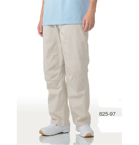 825 カゼン ナースウェア イージーパンツ 男女兼用 動きやすい 涼しい 吸汗速乾 工業洗濯可 制電 綿混 ウエストゴム 総ゴム ポケット付き KAZEN 医療用 看護師 ケア 訪問医療 ...