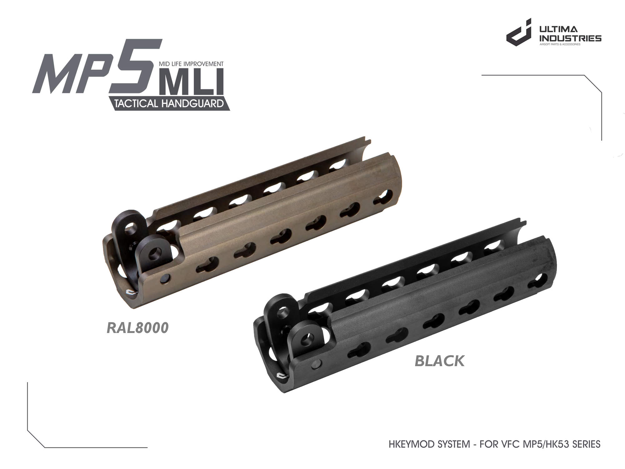 ULTIMA MP5 MLIタクティカルハンドガード/HKeyMod