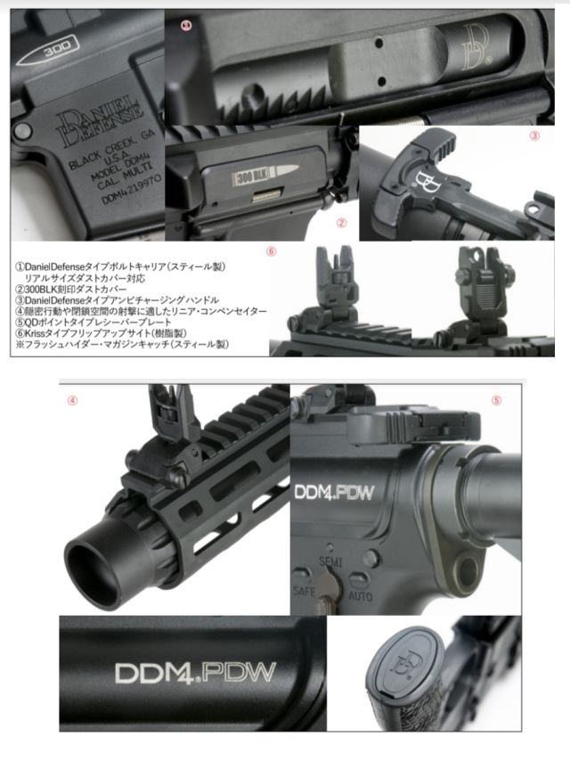 T8 DD M4 PDW (300 BLACKOUT)ガスブローバックライフル