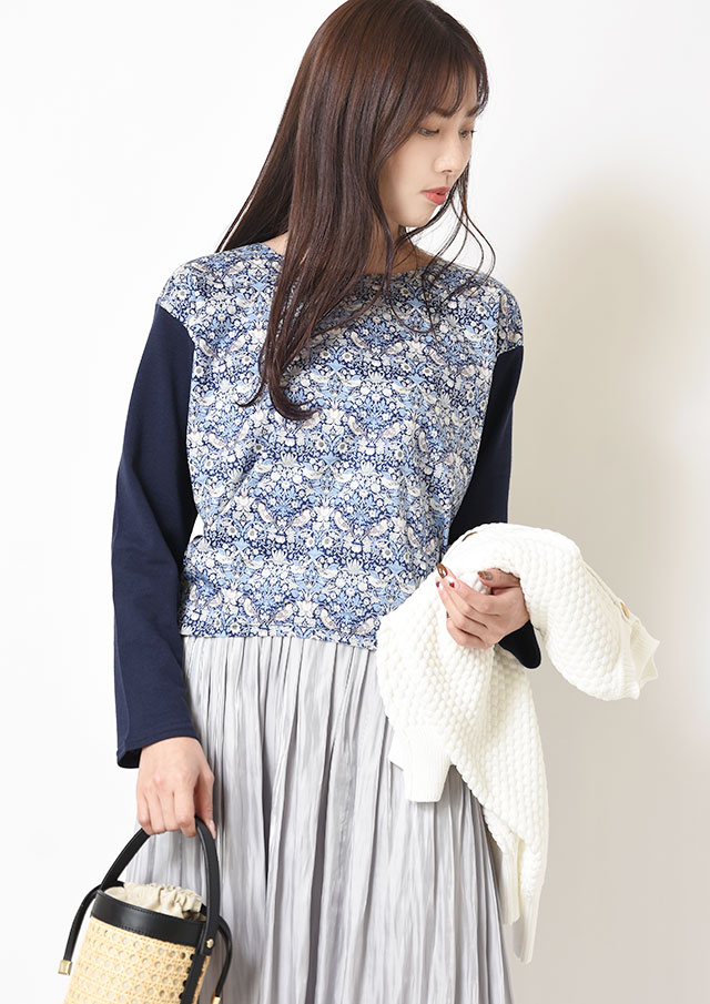 フロントリバティドロップショルダー裏毛カットソー