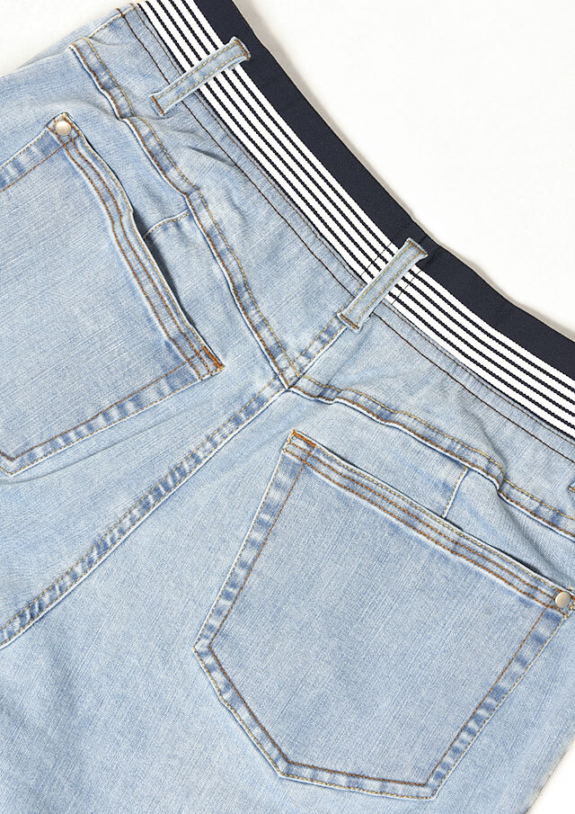 ストレッチデニムクロップドパンツ