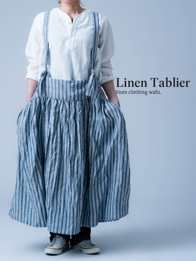 ワンピース 【 wafu 】 linen clothing