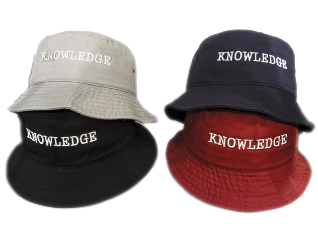 【KNOWLEDGE（ナレッジ）オリジナル】 KNOWLEDGE Bucket Hat 【メール便可】 【帽子の販売・通販】 帽子屋 ...