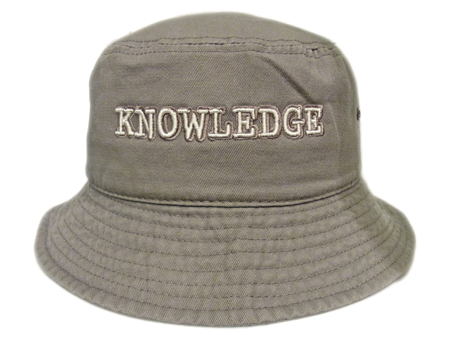 【KNOWLEDGE（ナレッジ）オリジナル】 KNOWLEDGE Bucket Hat 【メール便可】 【帽子の販売・通販】 帽子屋 ...