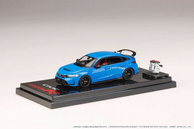 HobbyJapan 1/64 ホンダ シビック TYPE R (FL5) エンジンディスプレイモデル付 レーシングブルーパール