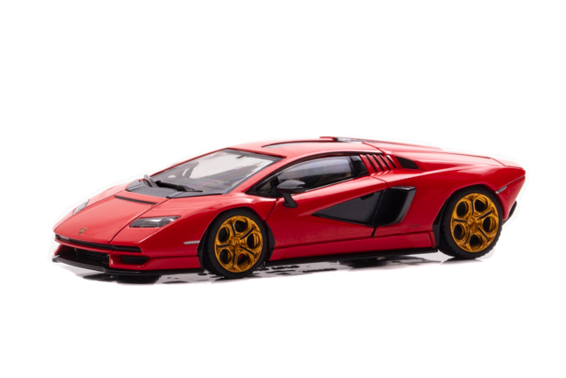 HUNG HING TOYS 1/64 Lamborghini COUNTACH LPI 800-4 (Red) Gold Wheel
