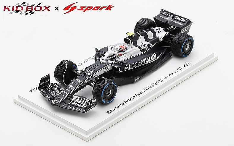 Spark 1/43 Scuderia AlphaTauri AT03 2022 Monaco GP #22 Yuki Tsunoda ...