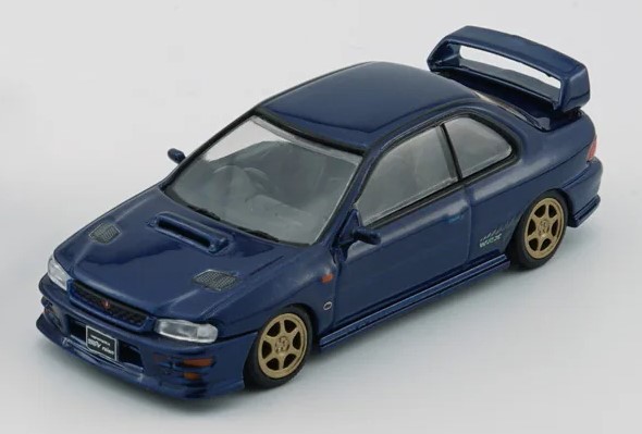 BM CREATIONS 1/64 スバル インプレッサ WRX Type R 3, 4-6 ブルー RHD