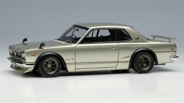 VISION 1/43 Nissan Skyline 2000 GT-R (KPGC10) 1971 with Chin spoiler (RS watanabe 8 spork) シャンパン ...