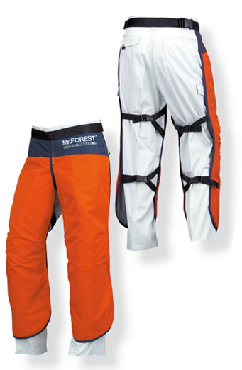 Mr.FOREST NEW ミスターフォレスト ニュー チェンソー作業用防具衣 チャップス MT536 M L LL オレンジ ネイビー オリーブ 緑