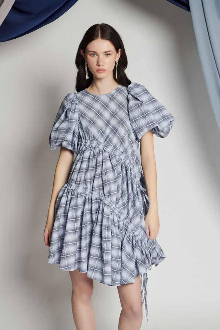 Caitlin Check Mini Dress