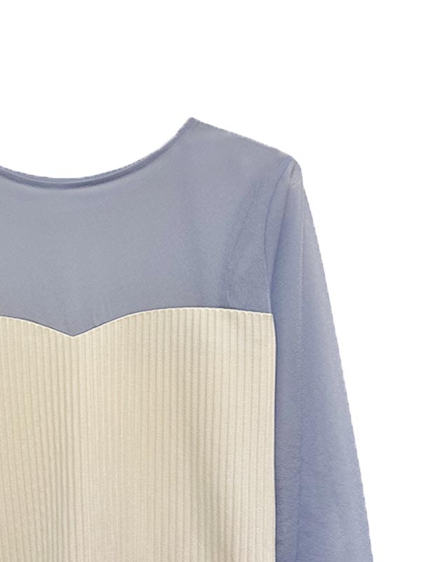 corset rib sheer tops