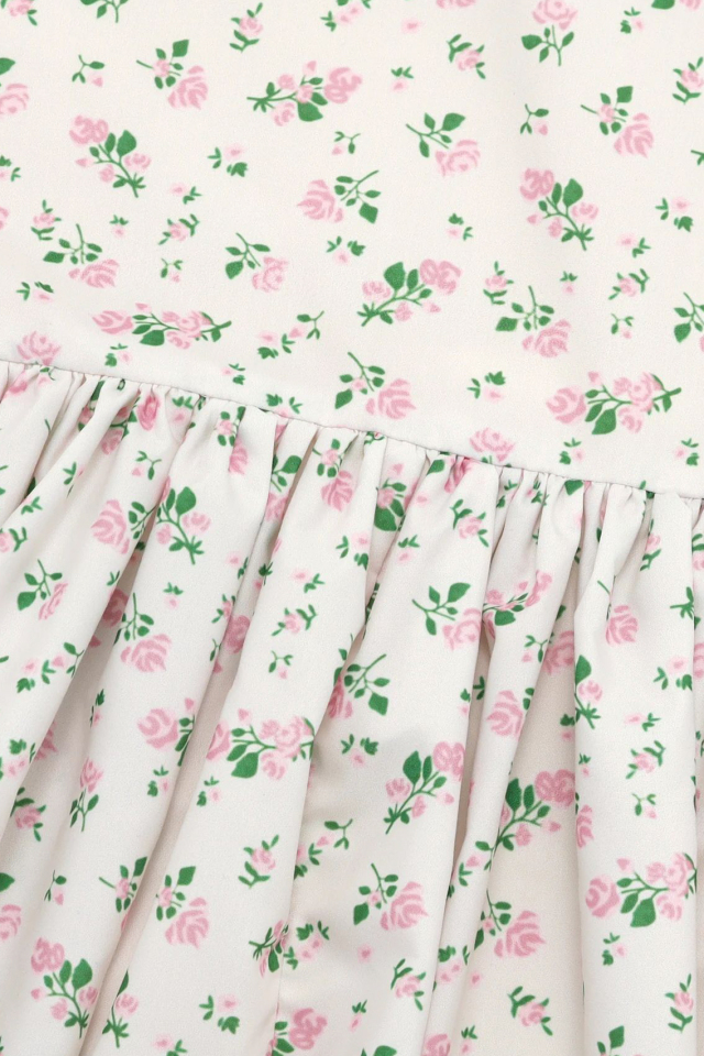 LSB フローラルミニドレス