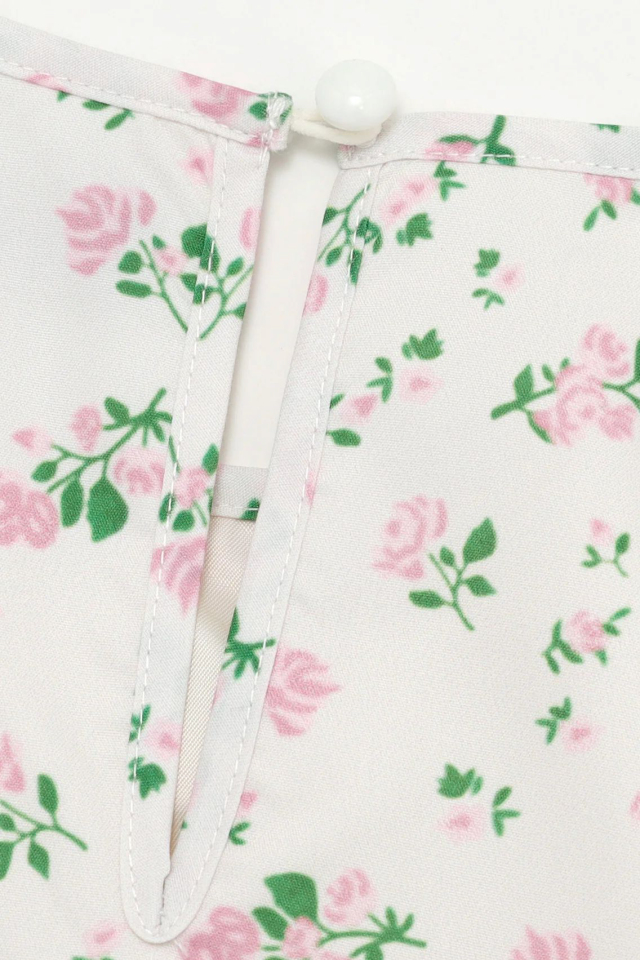 LSB フローラルミニドレス