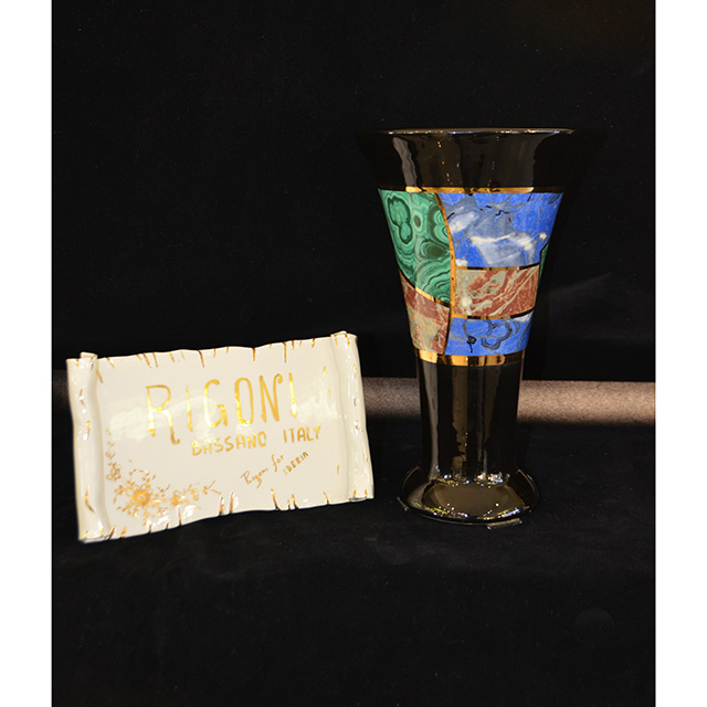 Flower Vase / フラワーベース｜ハンドメイド陶器花瓶｜Angela Rigon : イタリア｜OBJ0124RGN