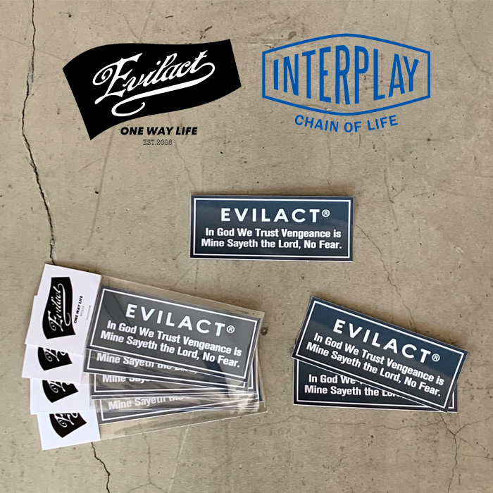 EVILACT ONE WAY LIFESTICKER ステッカー