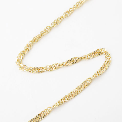 【送料無料】【日本製】18金/K18/750/K18YG/イエローゴールド スクリュー ネックレス/チェーン 60cm 7g 1658-NG11 ジュエリーウォーク心斎橋