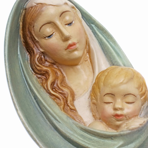 【送料無料】イタリア製/ITALY ドルフィ/Dolfi インテリア/置物/オブジェ お部屋/壁掛け 聖母マリア/MARIA/マリア 木製 ...