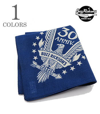 BUZZ RICKSON'S バズリクソンズ 30周年|バンダナ|抜染プリント『30th ANNIVERSARY BANDANA』【アメカジ ...