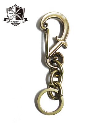 INCEPTION インセプション 真鍮|Fホール|カラビナ|キーホルダー『F-HOLE CARABINER KEY HOLDER/BRASS』【アメカジ・キーホルダー】IPK-02