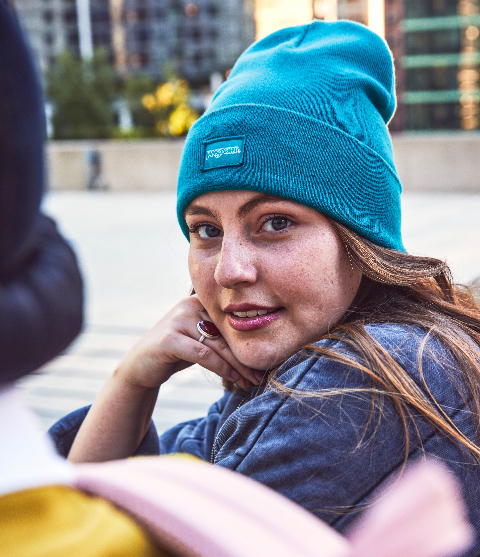 JanSport Tall Beanie DEEP Lake