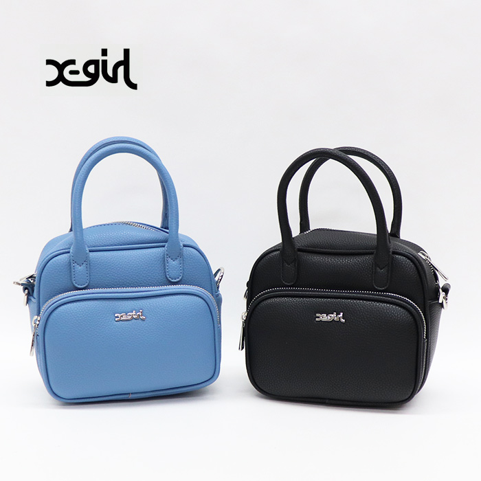 X-girl エックスガールFAUX LEATHER 2WAY SHOULDER BAG 105234053006