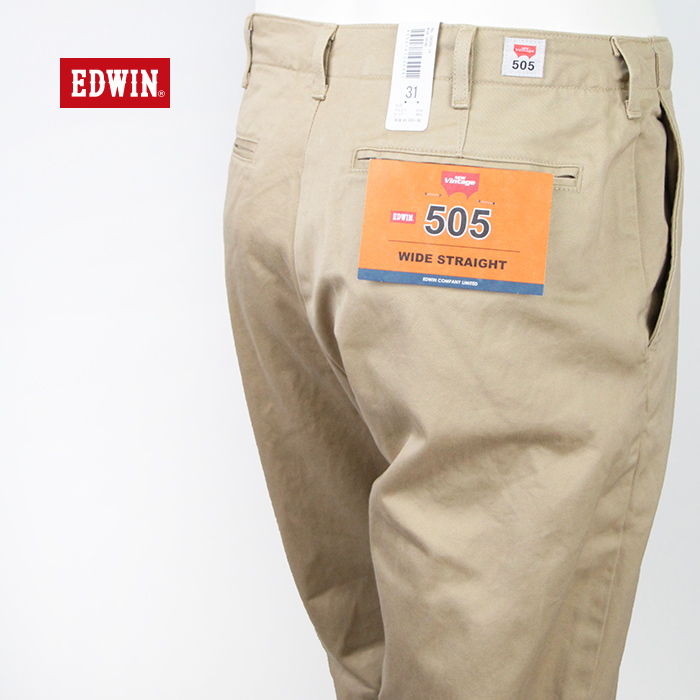 EDWIN エドウィン メンズ チノ ワイドストレート チノパン EK505