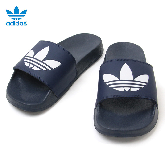 adidas originals アディダス オリジナルス アディレッタ ライト サンダル ADILETTE LITE SLIDES ネイビー ...