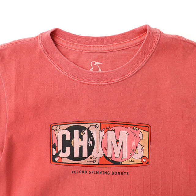 CHUMS チャムス キッズ Kids CHUMS Record & Donut T-Shirt キッズチャムスレコード＆ドーナツTシャツ CH21-1371