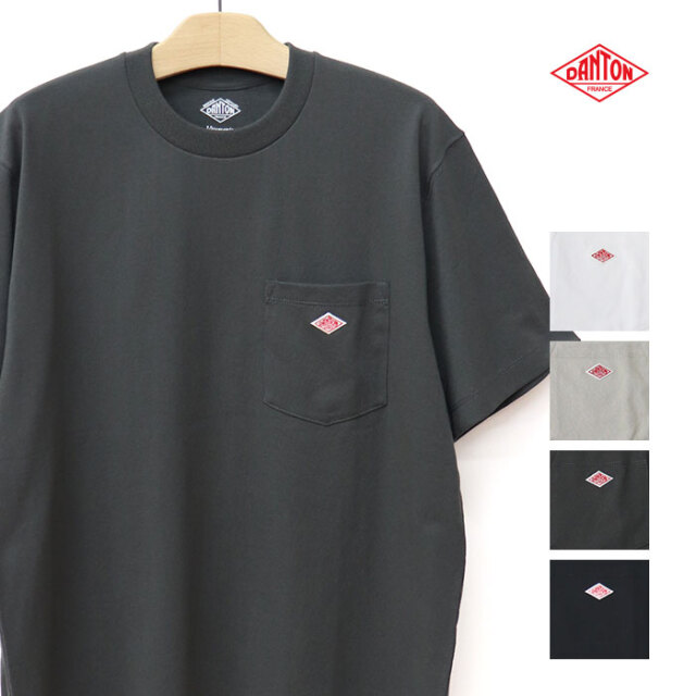 DANTON ダントン メンズ コットンポリエステル ポケットTシャツ SOLID MEN DT-C0198TCB