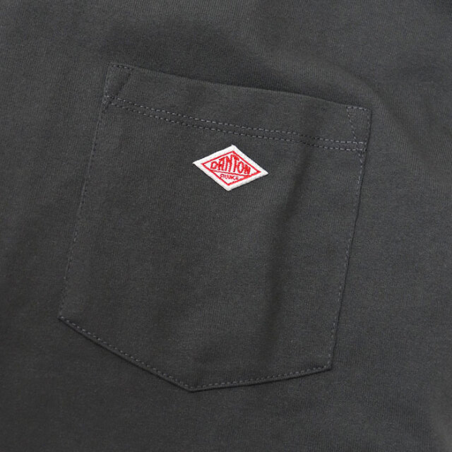 DANTON ダントン メンズ コットンポリエステル ポケットTシャツ SOLID MEN DT-C0198TCB