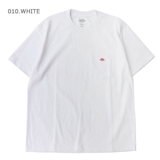 DANTON ダントン メンズ コットンポリエステル ポケットTシャツ SOLID MEN DT-C0198TCB
