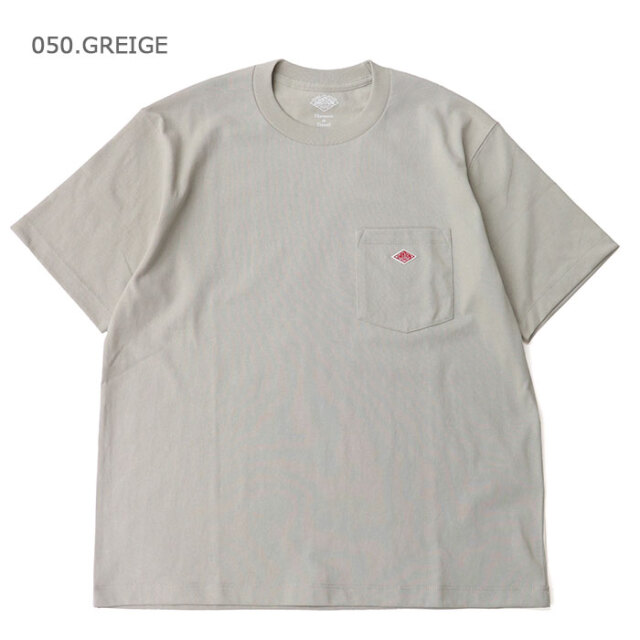 DANTON ダントン メンズ コットンポリエステル ポケットTシャツ SOLID MEN DT-C0198TCB