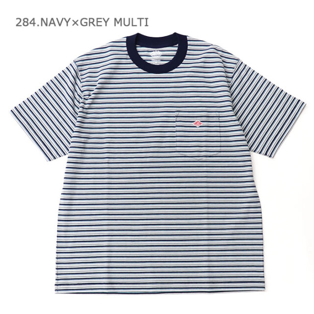 DANTON ダントン メンズ コットンポリエステル ポケットTシャツ SOLID MEN DT-C0198TCB