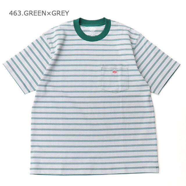 DANTON ダントン メンズ コットンポリエステル ポケットTシャツ SOLID MEN DT-C0198TCB