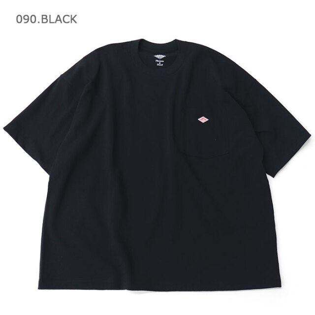 DANTON ダントン メンズ コットンポリエステル ビッグポケットTシャツ SOLID MEN DT-C0199TCB