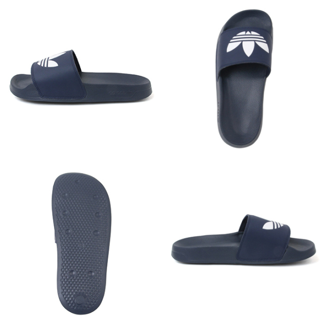 adidas originals アディダス オリジナルス アディレッタ ライト サンダル ADILETTE LITE SLIDES ネイビー ...