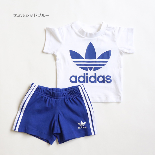 adidas Originals アディダス オリジナルス ベビー キッズ トレフォイル ショーツ Tシャツ セット TREFOIL ...