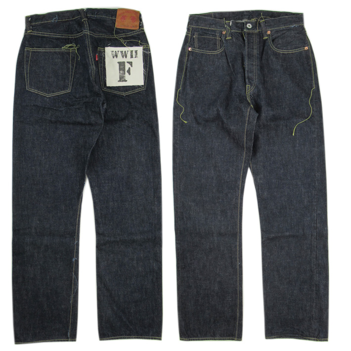 FULLCOUNT フルカウント 大戦モデル S0105 WWII Model Brown Cotton Denim Pants -JOE-