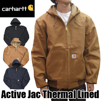 Carhartt カーハート Duck Active Jac Thermal Lined フルジップパーカー J131 -JOE-