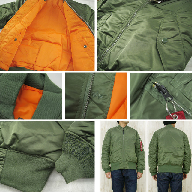 ALPHA アルファ MA-1 JAPAN SPEC フライトジャケット 20004 -JOE-