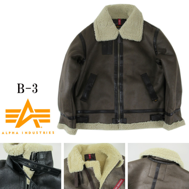Alphaアルファ B-3 フェイクムートン フライトジャケット TA1548【秋冬アウター】 -JOE-