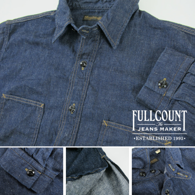 FULLCOUNT フルカウント デニム プルオーバー シャツ 4083 -JOE-