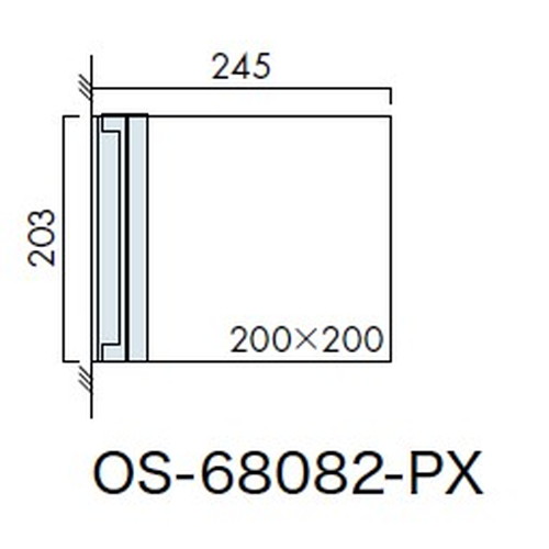 インテリアサイン フーリィ 室名札(突出し スイング) OS-68082-PX 両面対応 | 激安特価販売 看板材料.COM