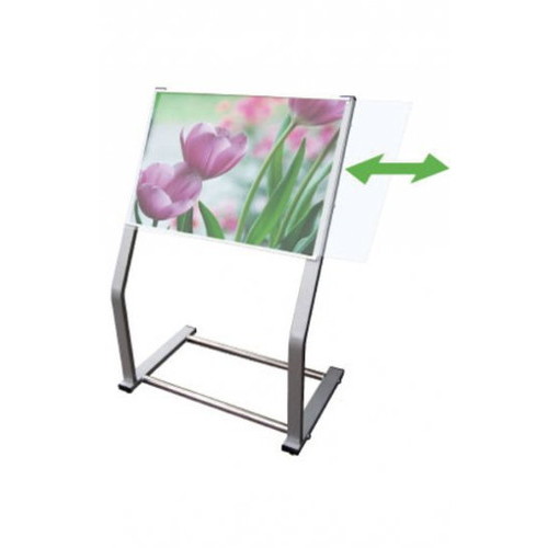 C型フロアスタンド A3縦ホワイト CFS-A3TW | 激安特価販売 【看板材料.COM】