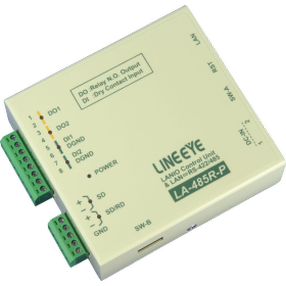 ラインアイ LAN接続型デジタルIOユニット (2出力2入力) LA-485R-P 計測器ランド