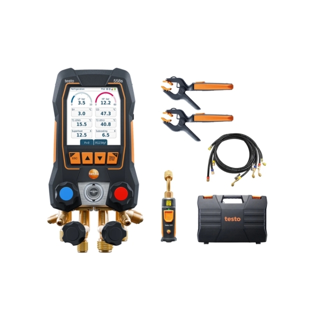【お問合せ商品】 testo デジタルマニホールド ホースセット testo 558s [0564 5583 55] 計測器ランド