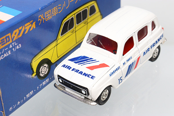 ミニカーショップ ケンボックス ダンディ★F15★ルノー4TL(白/AIR FRANCE)※現状渡しMinicar shop KENBOX TOMICA